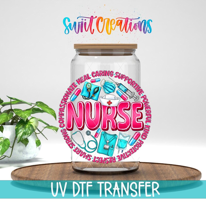 Uv Dtf Nurse Decals - Etsy