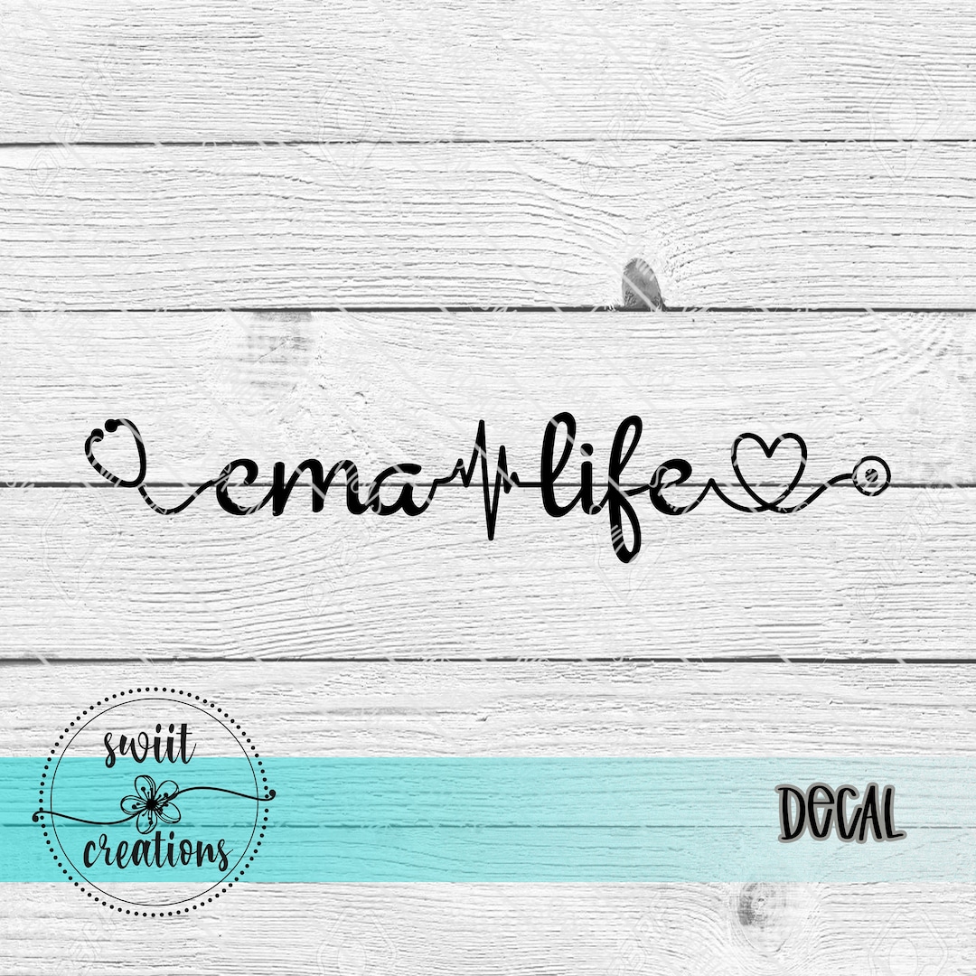CMA Life Vinyl Decal, Sticker Bumper Sticker, Car Sticker, Nurselife, # ...