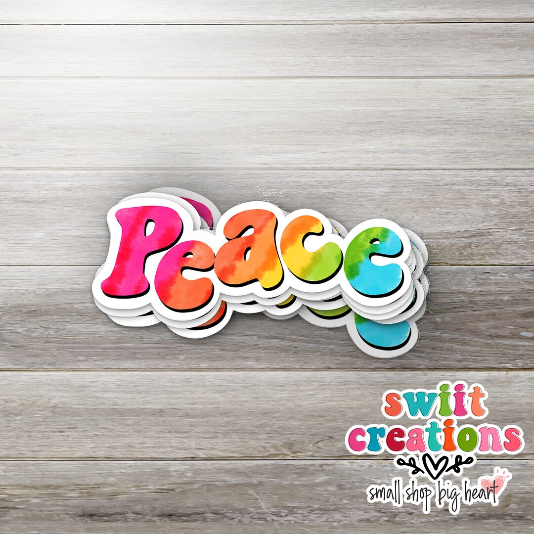 Peace Sticker Fun Sticker Laptop Sticker Tumbler Sticker - Etsy