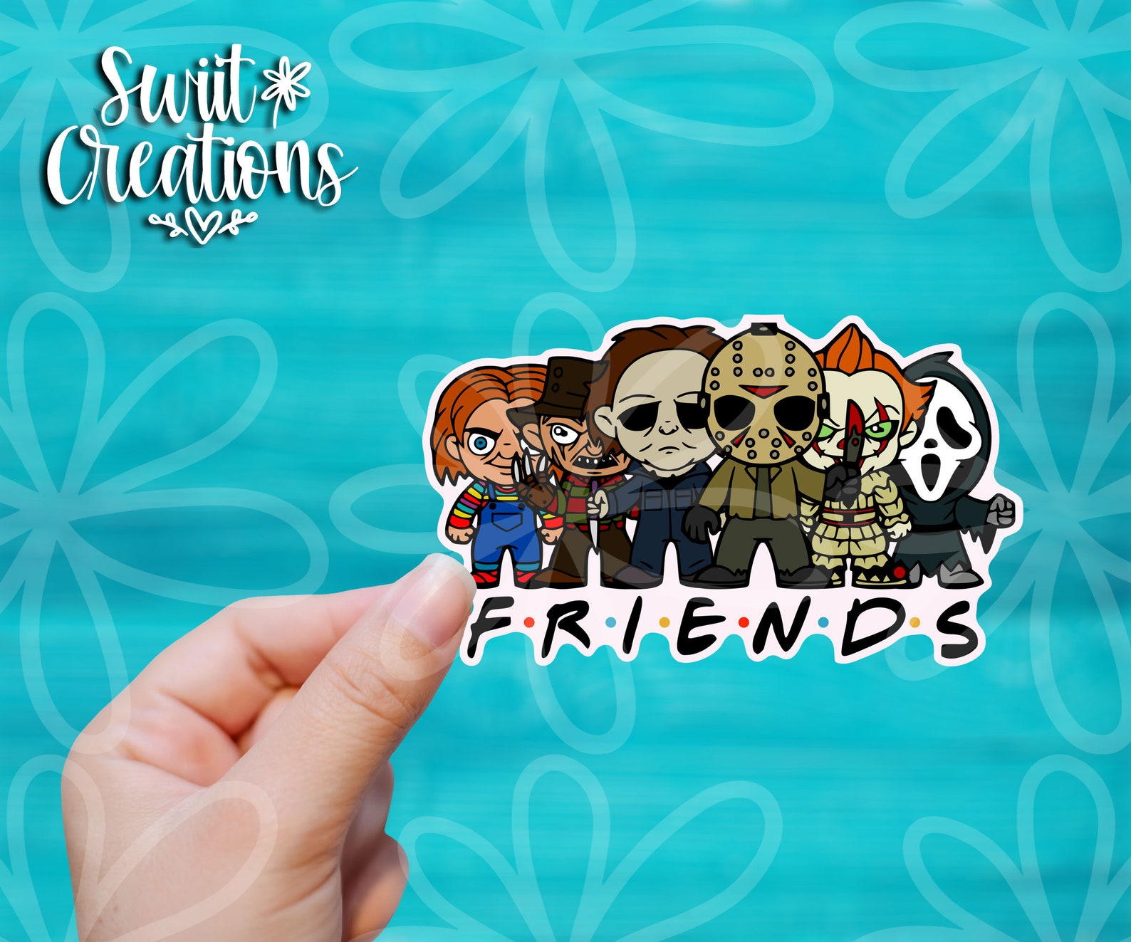 Horror Friends Sticker Horror Movie Sticker Horror Movie | Etsy