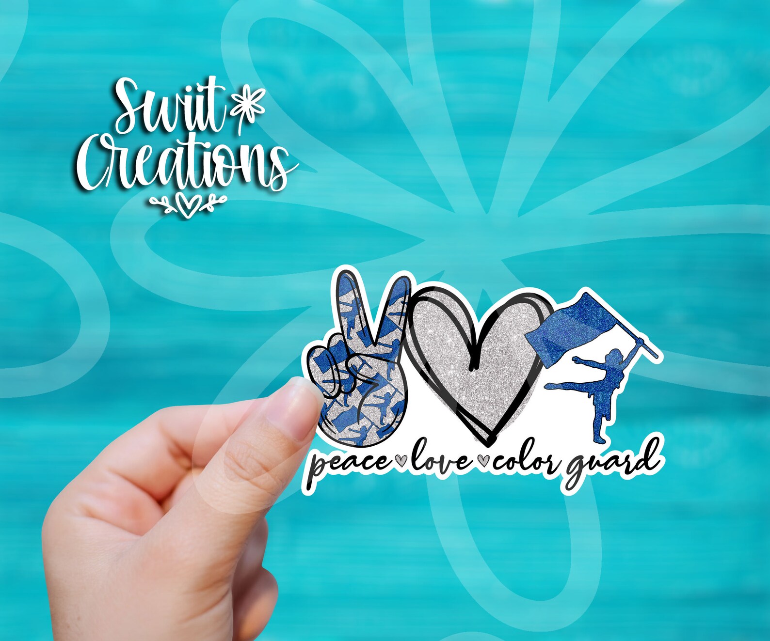 Color Guard Sticker Marching Band Sticker Messy Bun Band - Etsy