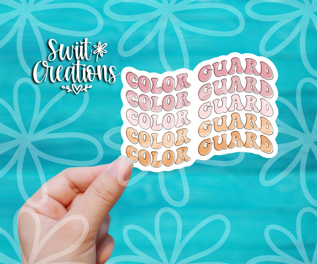 Color Guard Sticker Marching Band Sticker Guard Sticker - Etsy