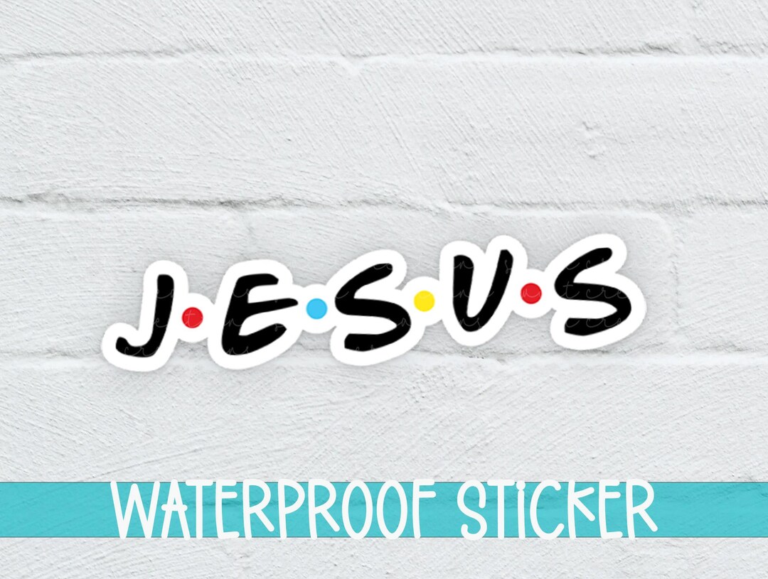 Jesus Sticker, Religious Sticker, Christian Sticker- Waterproof Sticker ...