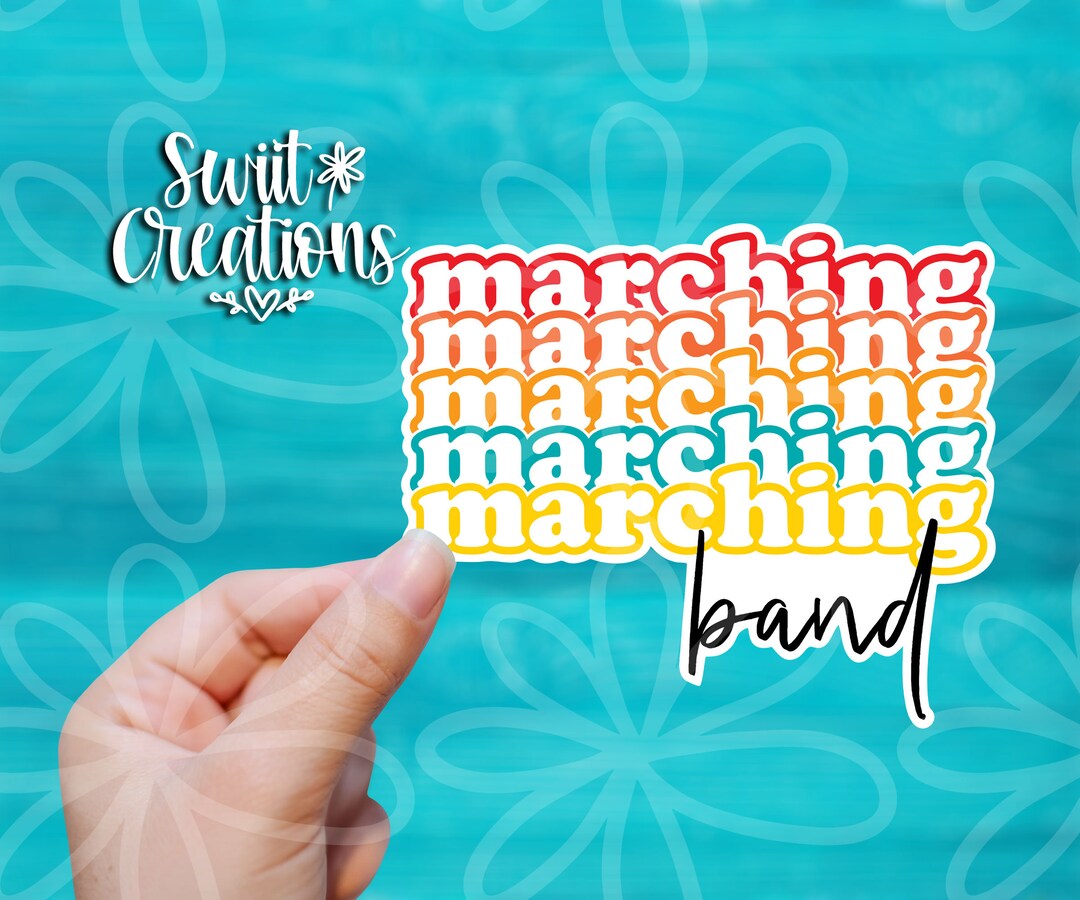 Marching Band Sticker Fun Sticker Vinyl Sticker Car Etsy