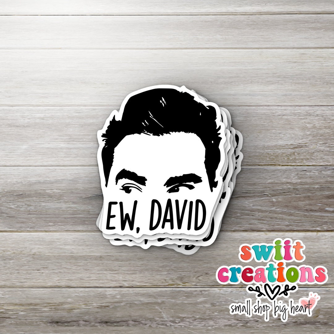 Ew David Sticker Fun Sticker Vinyl Sticker Waterproof - Etsy