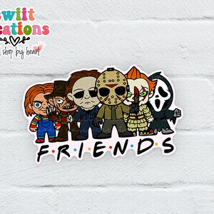 Horror Friends Sticker, Horror Movie Sticker, Horror Movie Sticker ...