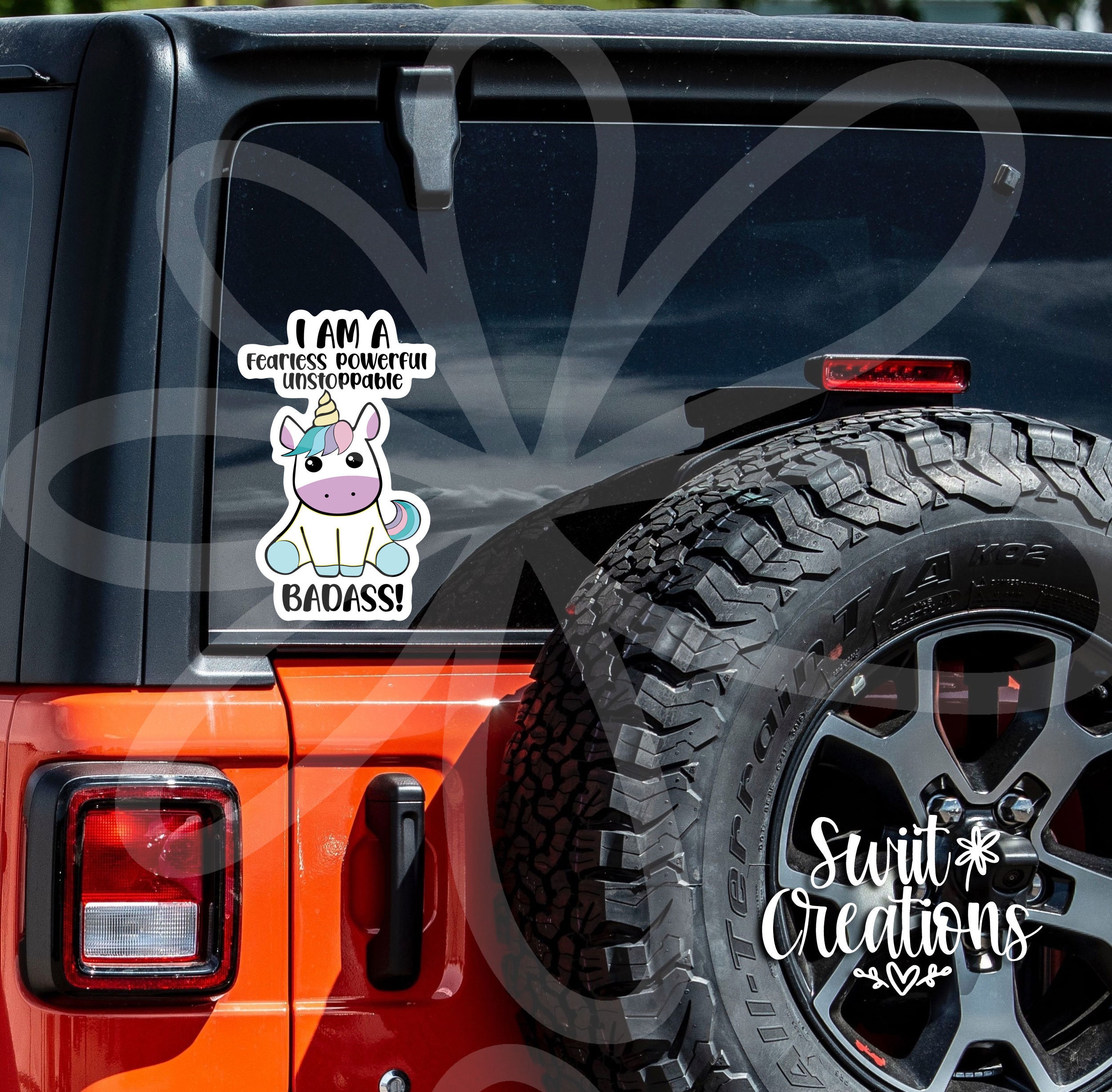 Unicorn Sticker Badass Sticker Vinyl Sticker Unstoppable - Etsy