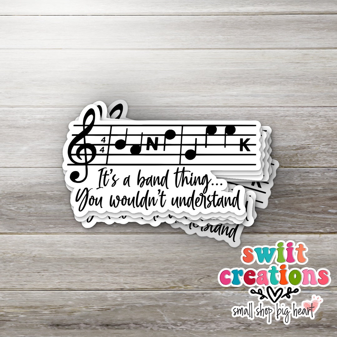 It's a Band Thing Sticker Band Geek Sticker Marching - Etsy