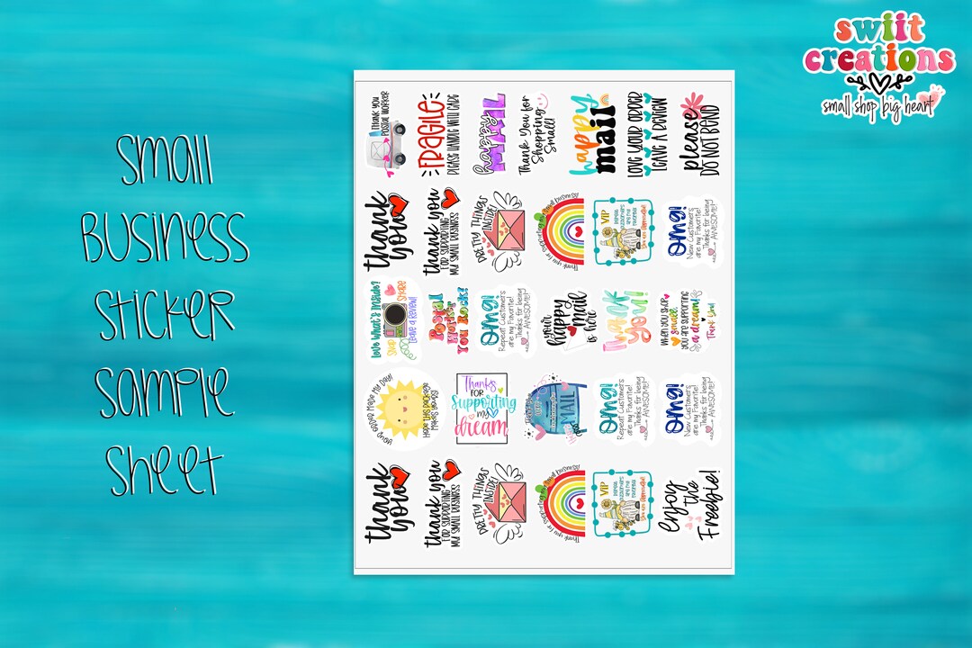 Sample Collection Sheet Stickers NEW, Small Shop Sticker, Small ...