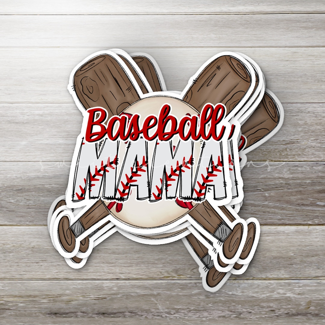 Baseball Mama Sticker, Baseball Mom Sticker, Proud Baseball Mom Sticker ...