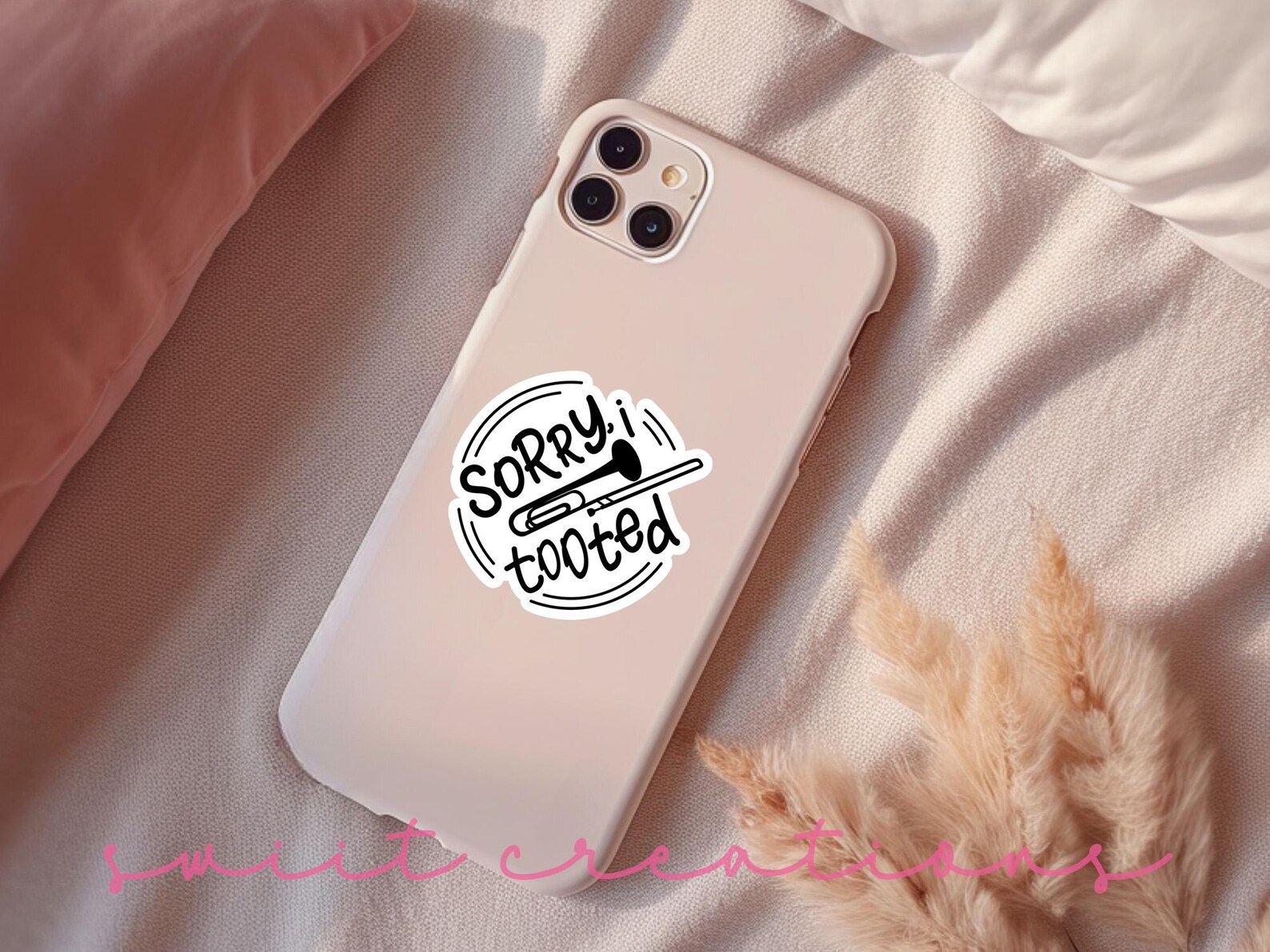 Sorry I Tooted Glossy Waterproof Sticker, Marching Band Sticker, Laptop ...