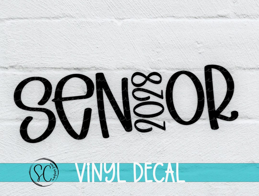 Senior 2028 Decal, Bumper Sticker, Class of 2028 Decal, Senior 2028 ...