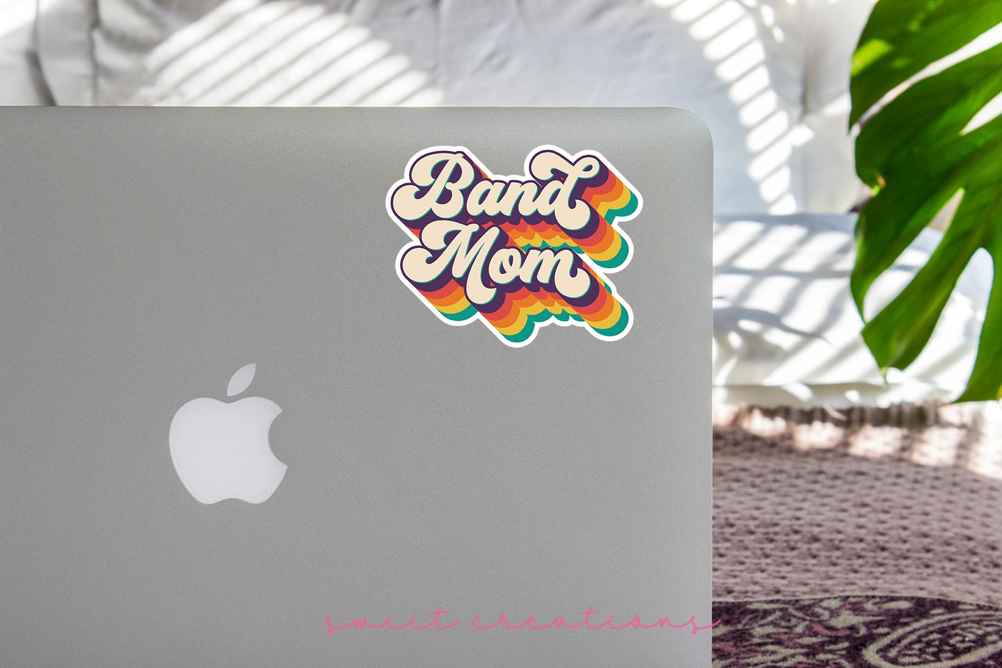 Band Mom Sticker, Band Sticker, Vinyl Sticker, Laptop Sticker, Band ...