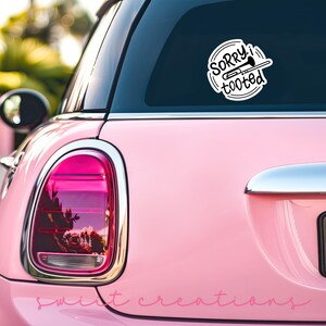 Sorry I Tooted Glossy Waterproof Sticker, Marching Band Sticker, Laptop ...