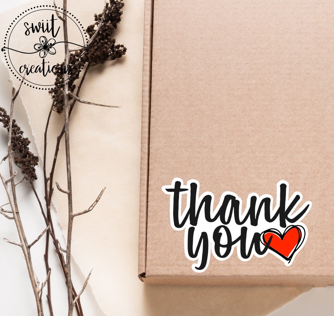 Thank You Sticker Small Shop Sticker Small Business Sticker - Etsy