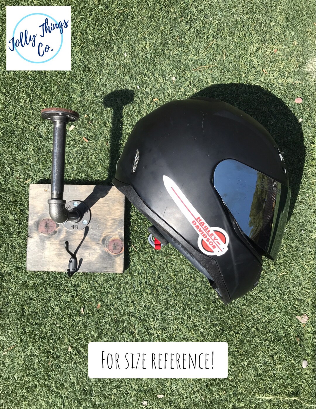 MOTORCYCLE Helmet Rack- Wall Decor- Storage- Coat and Jacket Rack - 1 ...