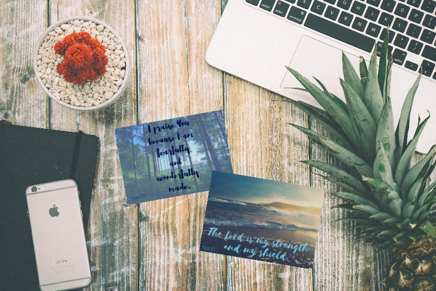 FOUR Digital Downloads 4 Printable PDF Bible Verse Nature | Etsy