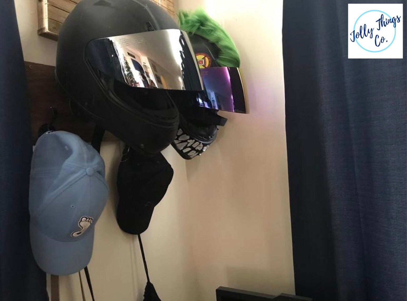 MOTORCYCLE Helmet Rack - Bicycle Helmet Storage - Ski Helmet Stand ...