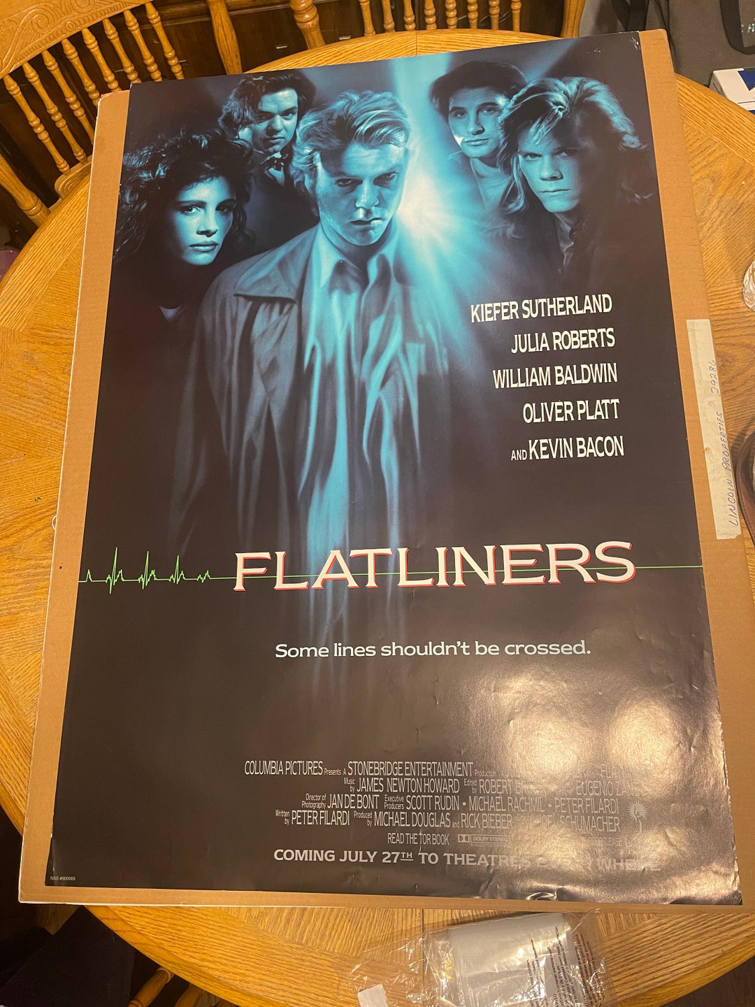 FLATLINERS Original Movie Poster 1990 - Etsy