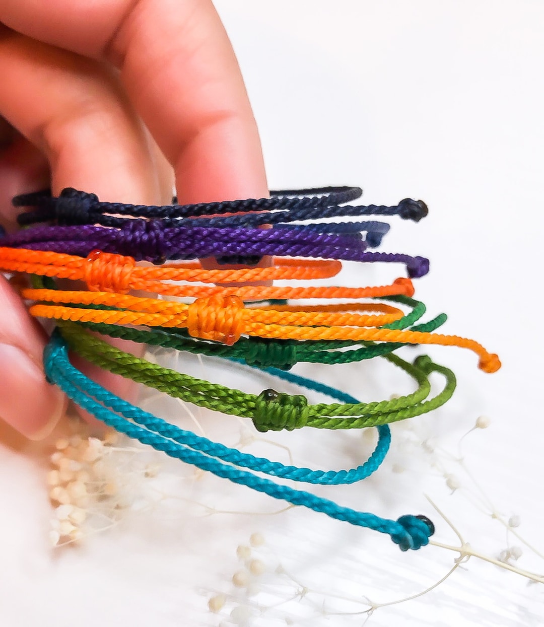 THICK ROPE | String Bracelet, Surfer Bracelet, Braided Bracelet, Rope ...