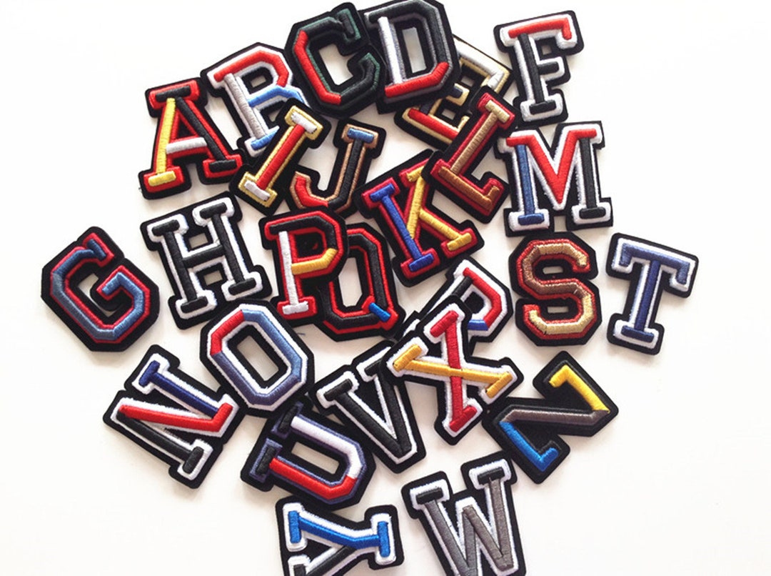 2”handmade Letter A Thru Z Embroidery Applique Patchs/alphabet Patches ...