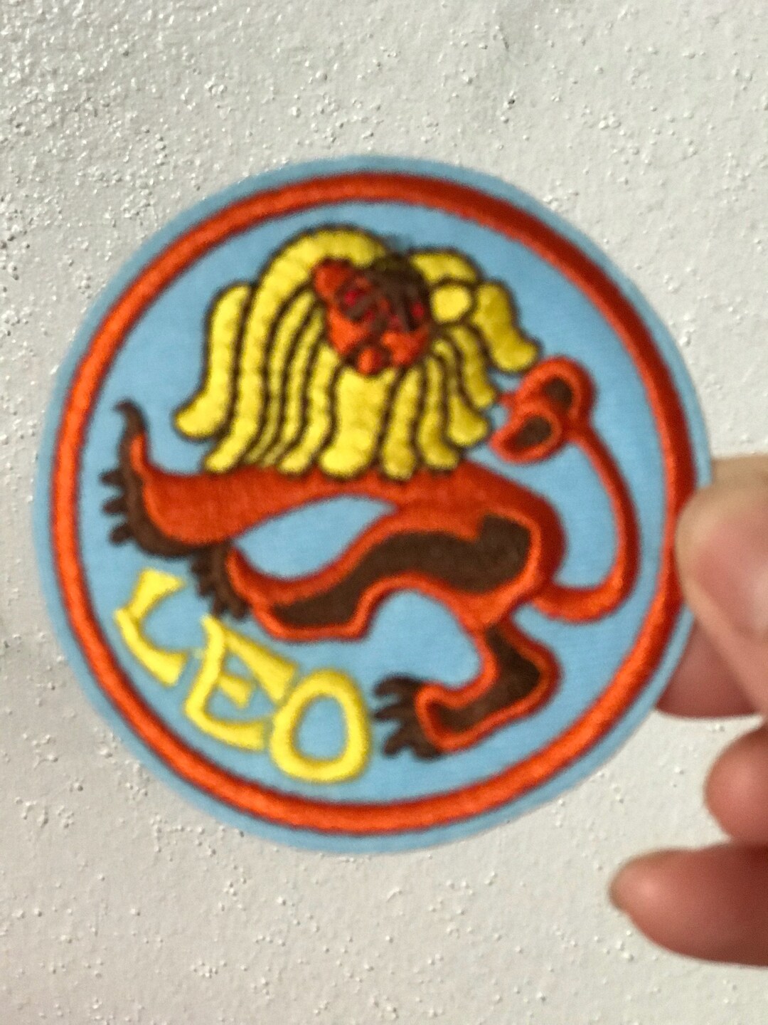 Leo Zodiac Patch: Embroidered Star Sign Iron on Applique - Etsy