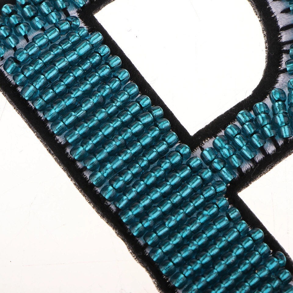 Embroidered Beaded Letter B Patch – Iron-on Applique - Etsy