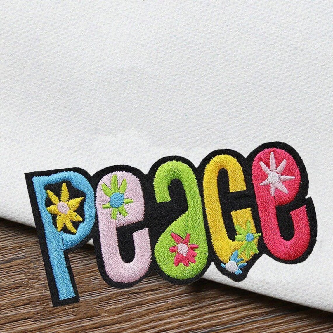 Hope Peace Iron on Cloth Patch embroidered Sew on - Etsy