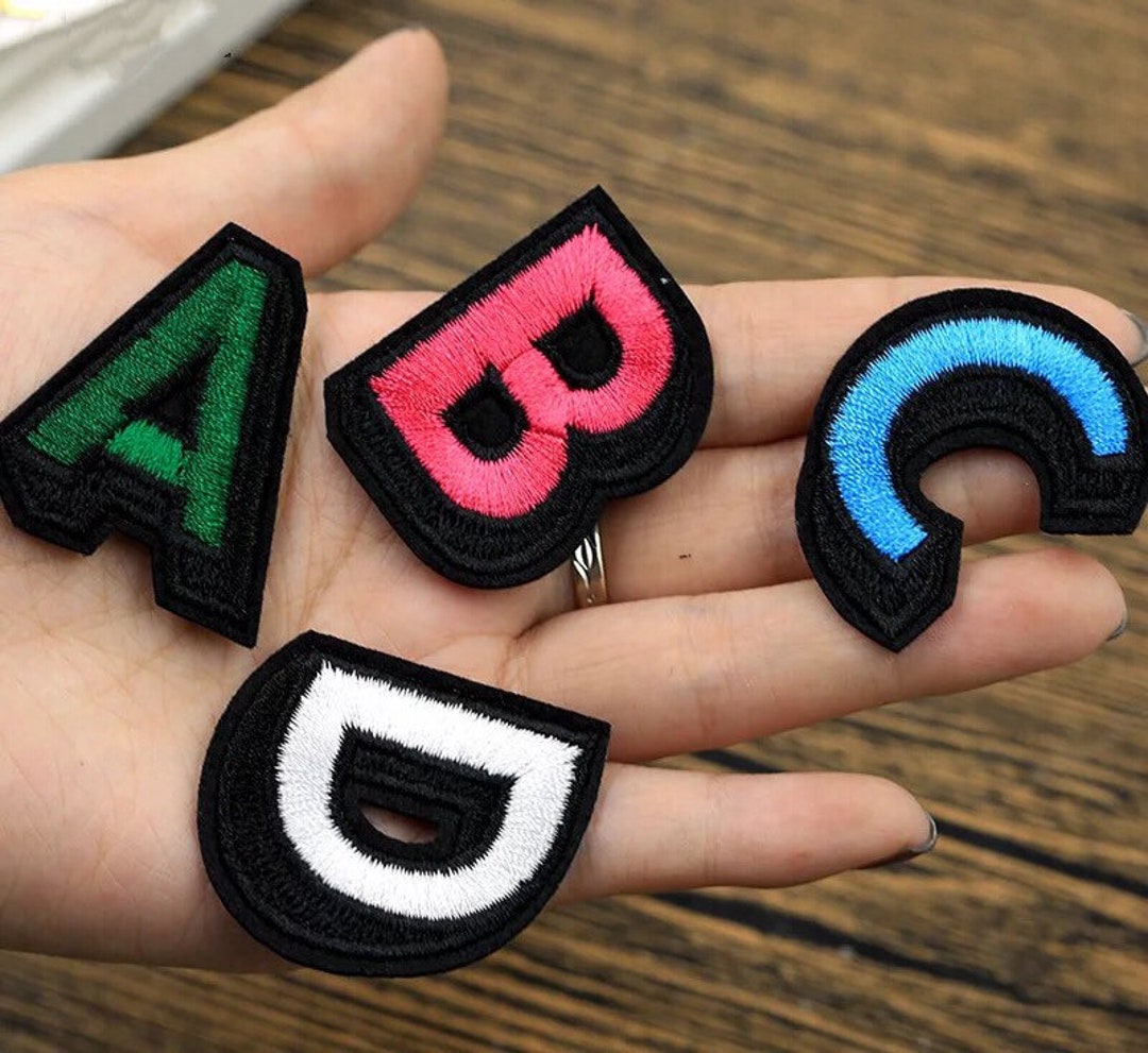 Personalize Multi-color/alphabet Patches/letter Patches/sew or - Etsy