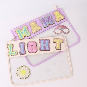 New Style ADHESIVE Varsity GLITTER Patch-letter Patch-laptop Stickers ...