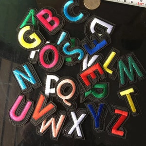 Personalize Multi-color/alphabet Patches/letter Patches/sew or Iron on ...