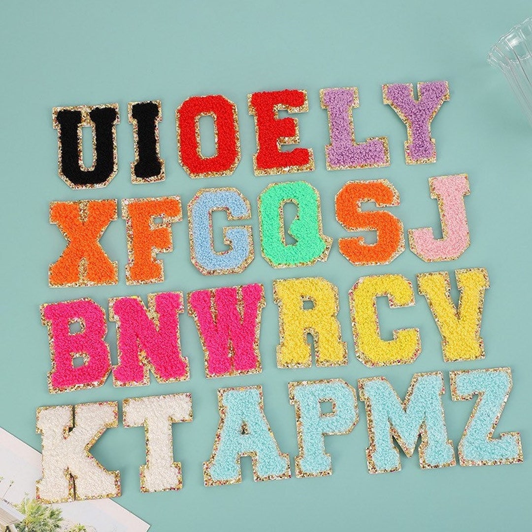 Shipping Fast-adhesive Varsity Chenille Letters Patches-laptop Stickers ...