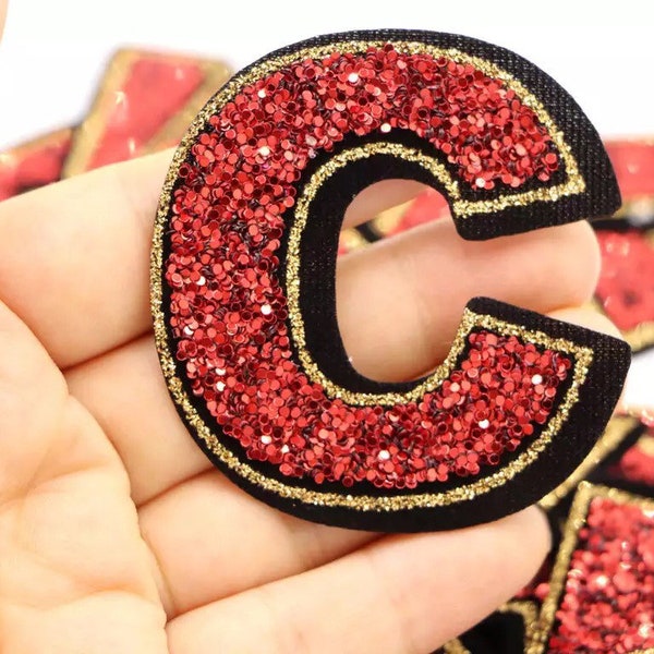 Rhinestone Patches Letter - Etsy