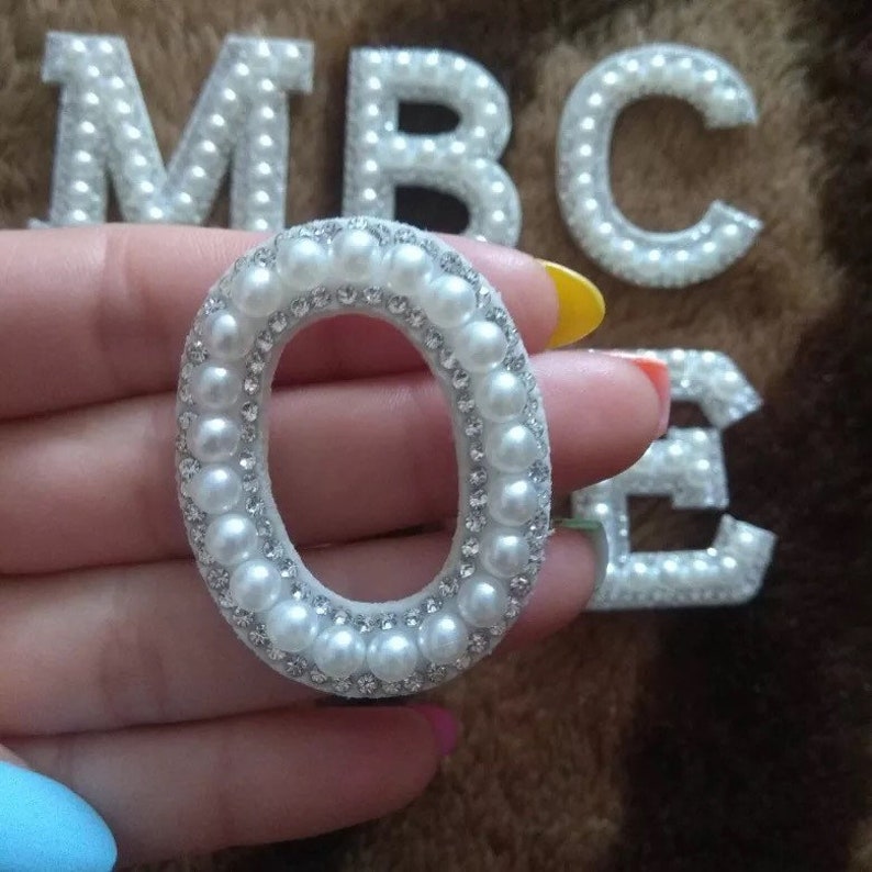 Bride Pearl Beaded Handmade Letters Rhinestone - Etsy