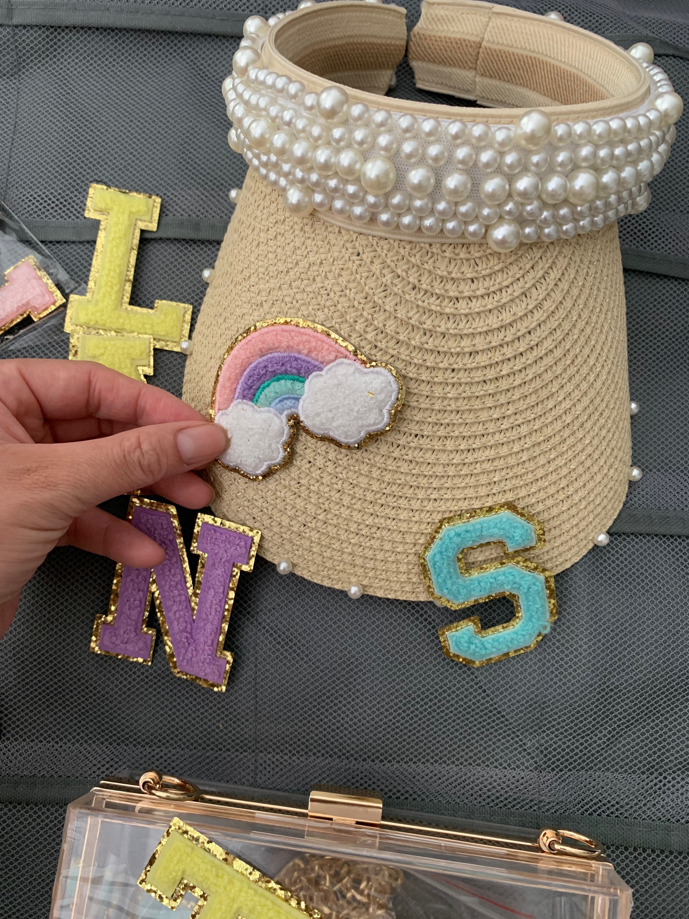 ADHESIVE Rainbow Chenille Patch-chenille Glitter Patch - Etsy