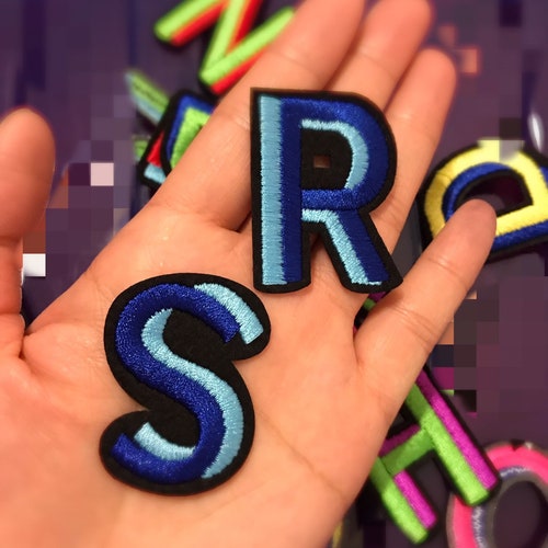 Personalize Multi-color/alphabet Patches/letter Patches/sew or - Etsy