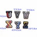 2handmade Letter A Thru Z Embroidery Applique Patchs/alphabet - Etsy