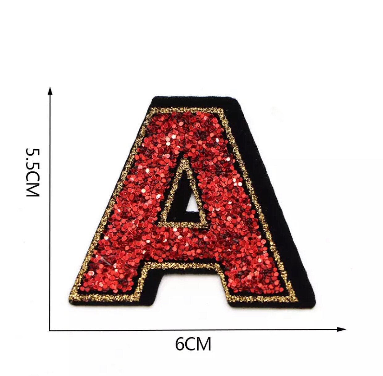 1PC Red Vintage Handmade Letter A thru Z rhinestone Appliqué | Etsy