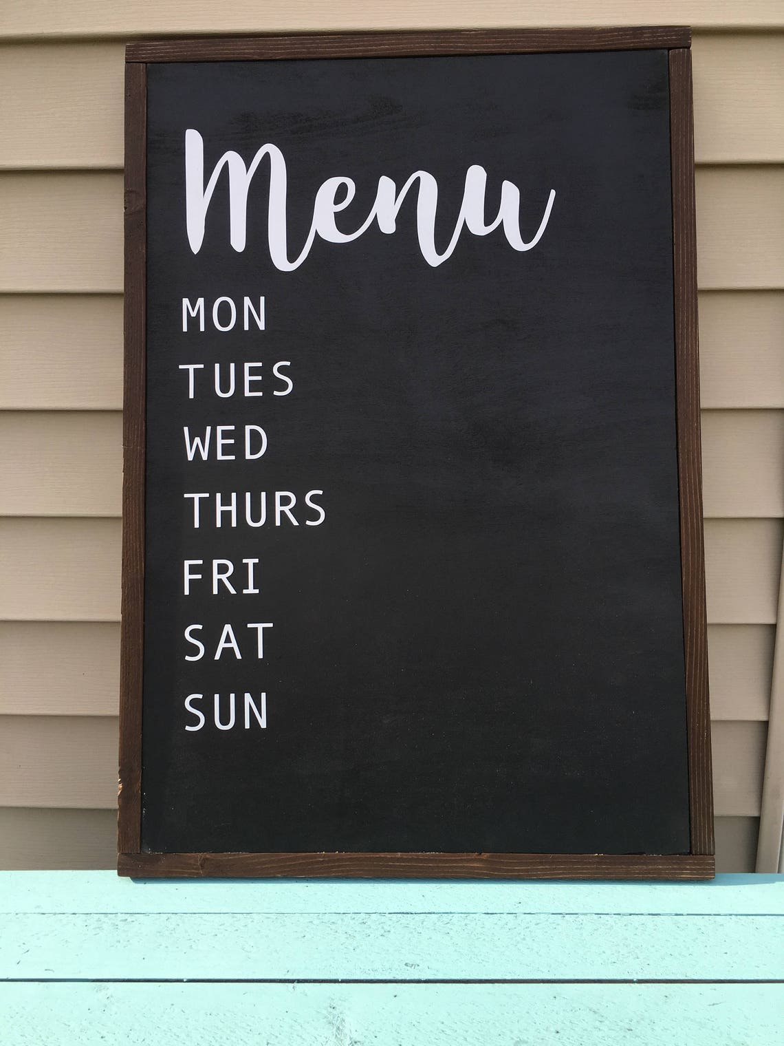 Chalkboard Menu Sign Wood Menu Sign Menu Sign Custom | Etsy