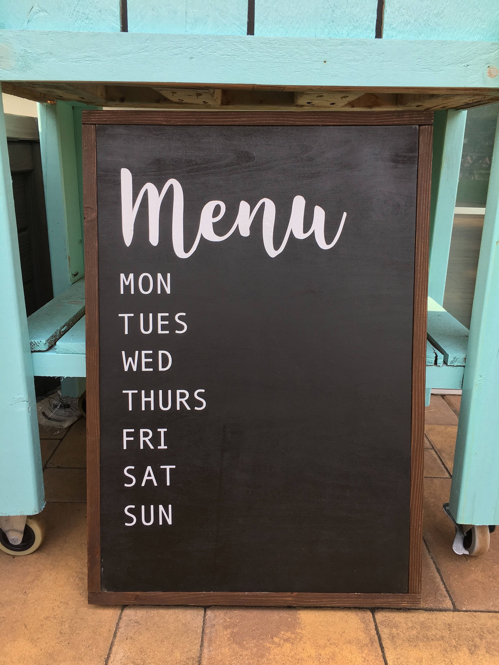 Chalkboard Menu Sign Wood Menu Sign Menu Sign Custom | Etsy