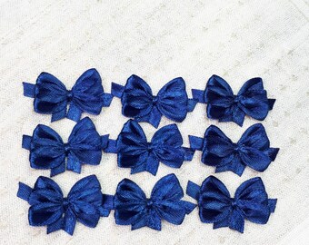 Small Blue Bows - Etsy