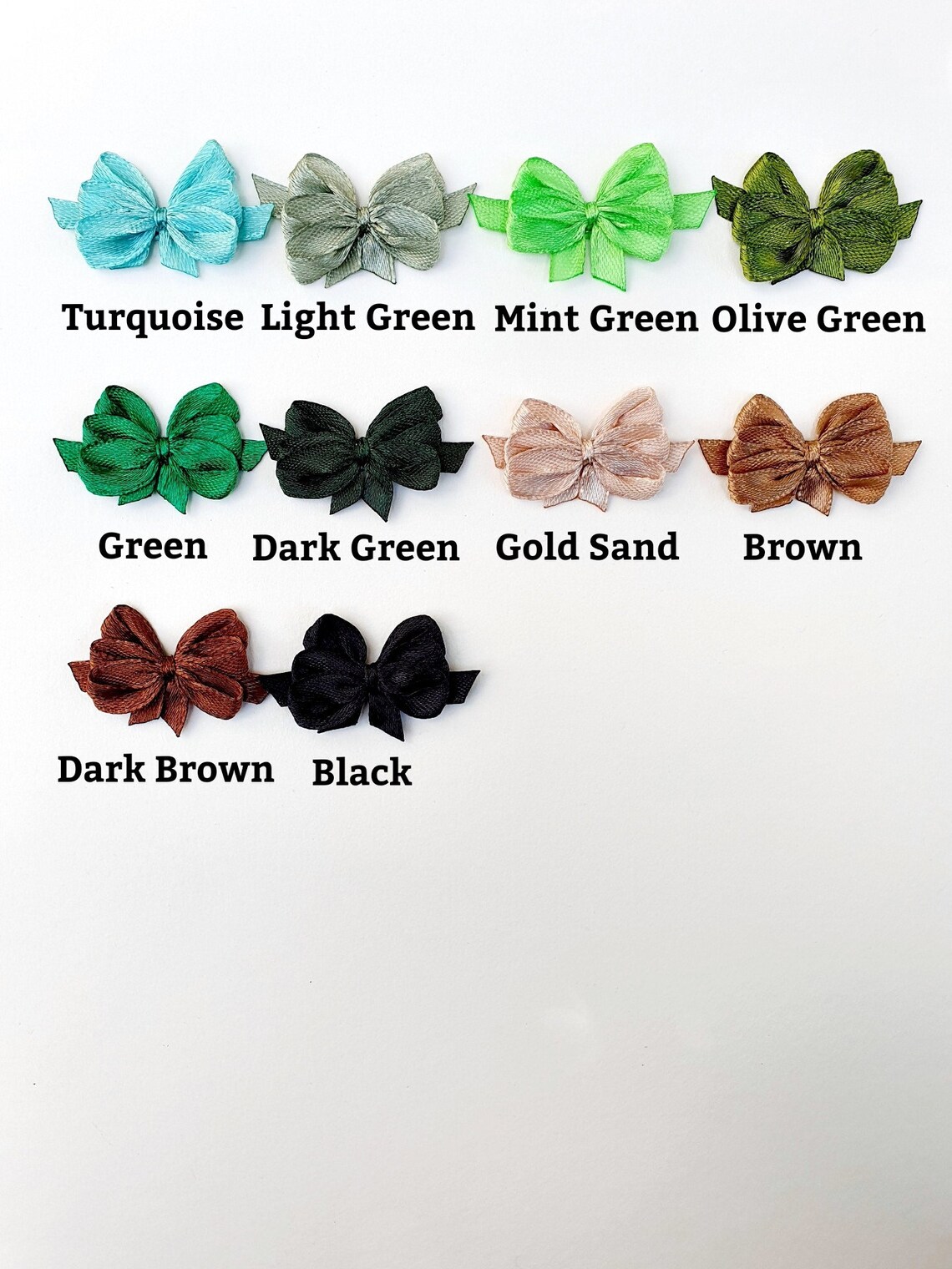 Gold Sand Ribbon Bows Handmade Craft Bows Small Decorative | Etsy