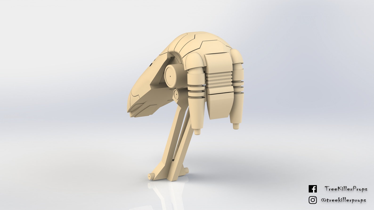 B1 Battle Droid Head Star Wars 3d Print Model File Etsy