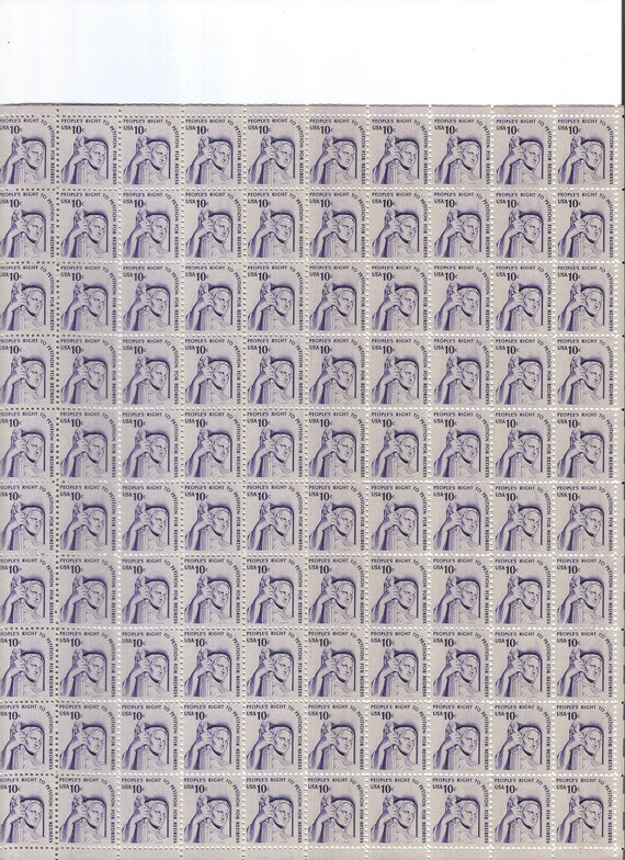 Peoples Right to Petition for Redress 10 Cents Full Page - Etsy