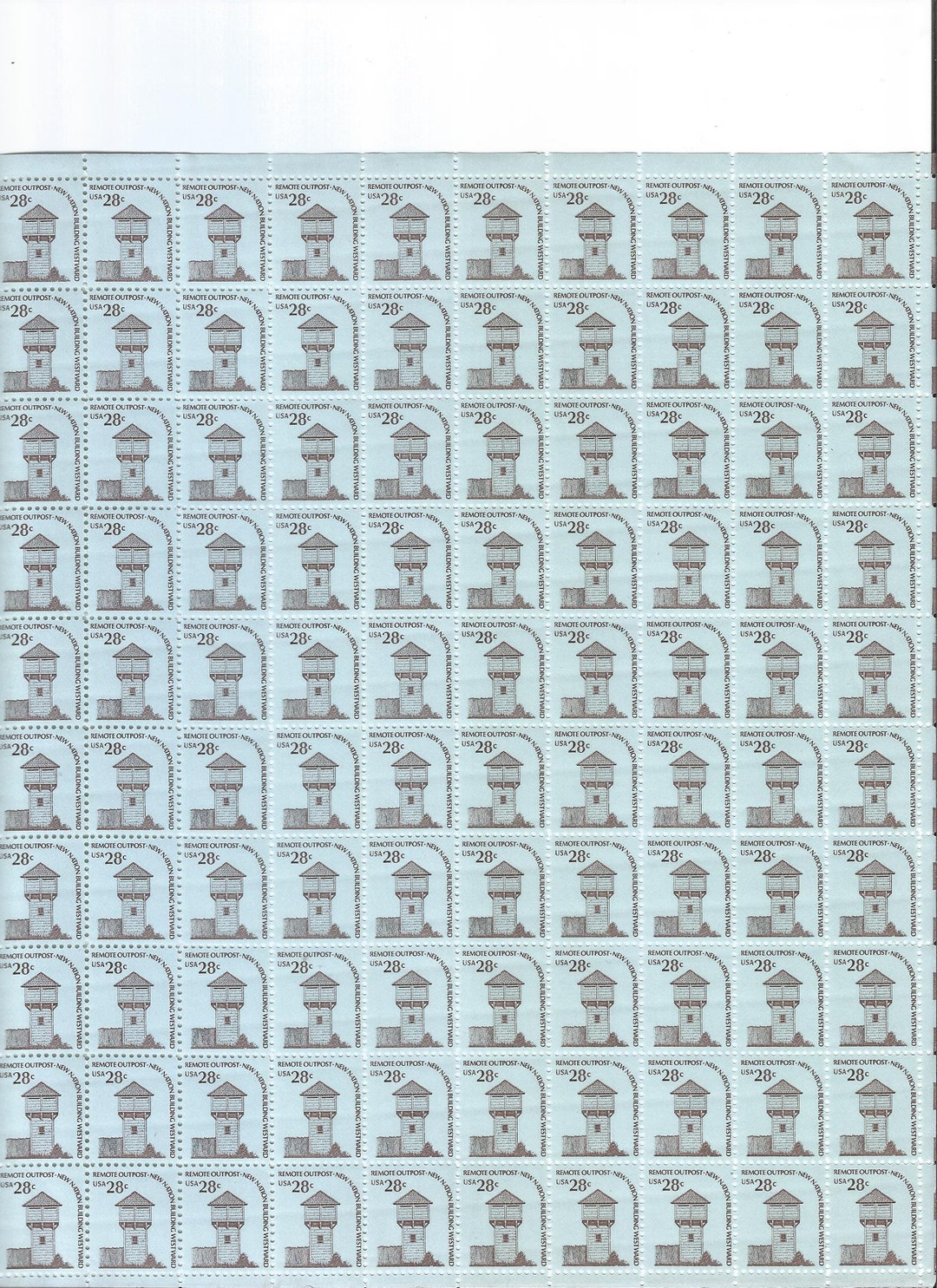 1978 Remote Outpost New Nation Building Westward 28 Cents Full - Etsy
