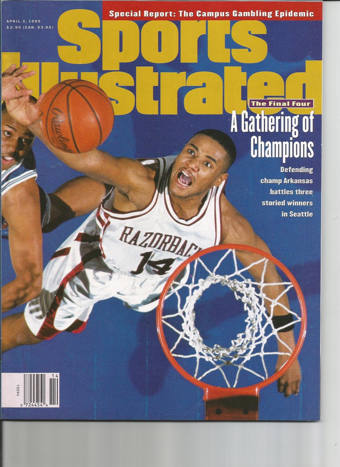 Sports Illustrated Razorbacks 14 Cory Beck the Final Four - Etsy
