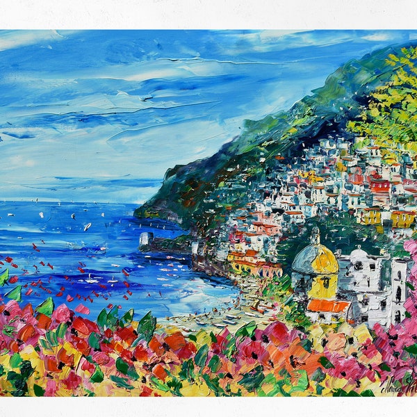 Paintings of Positano - Etsy