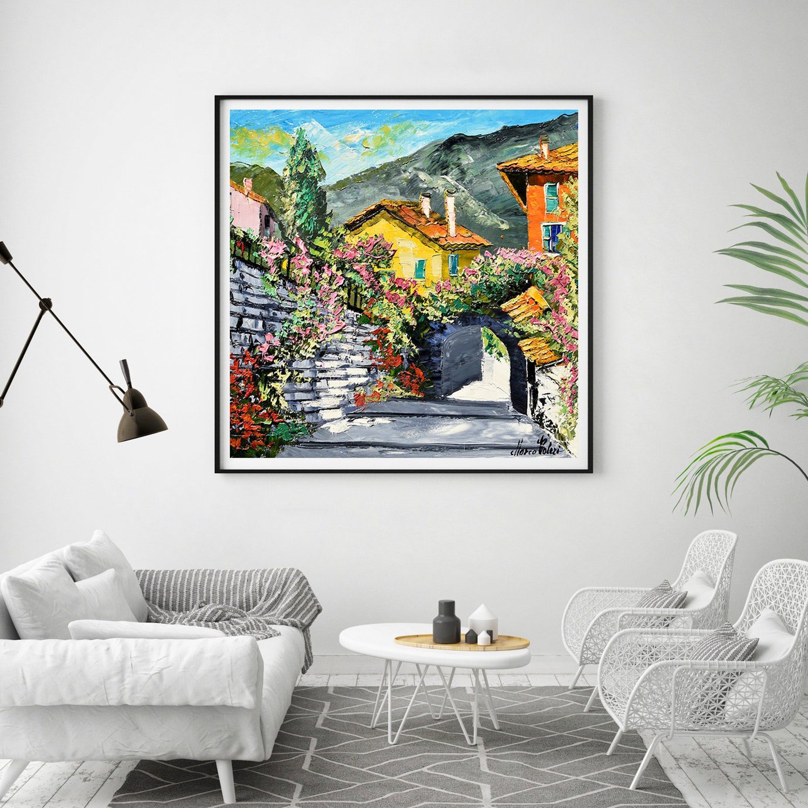 Tuscany Painting Oil Painting Wall Art Marco Valeri. Oil on - Etsy