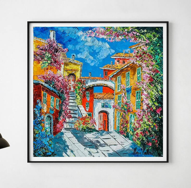 France Painting on Canvas French Riviera Wall Art Decor - Etsy