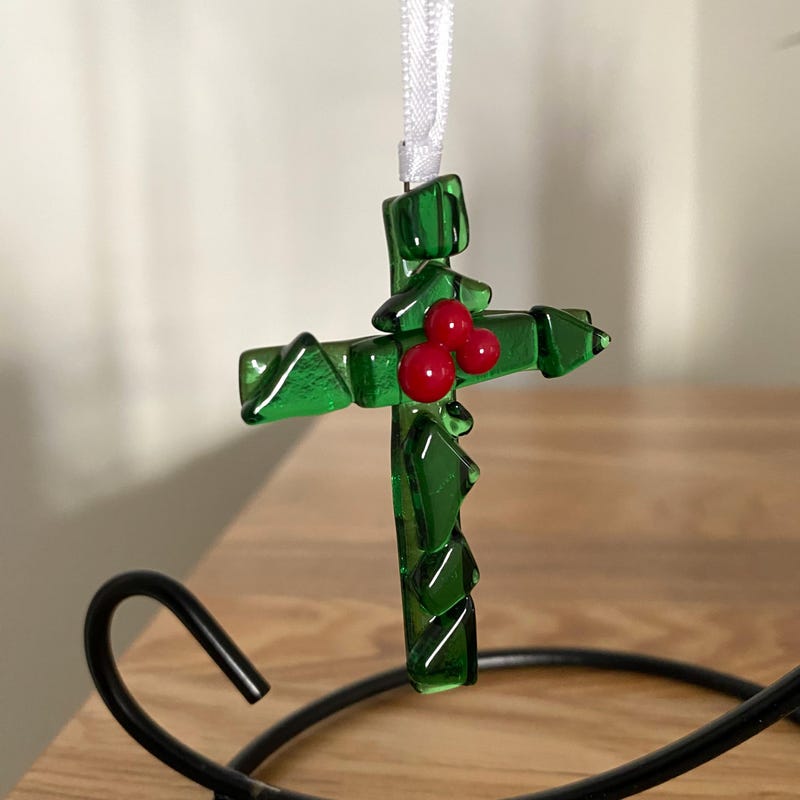 Glass Crosses Fused - Etsy UK